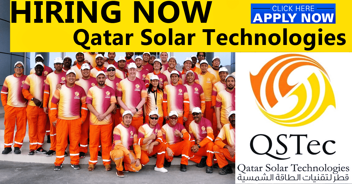 QSTec Careers and Jobs | Qatar Solar Technologies