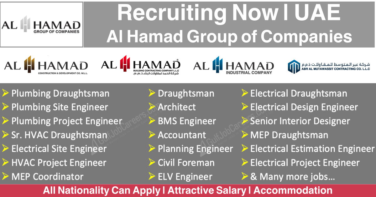 Al Hamad Group of Companies Careers | Dubai | UAE