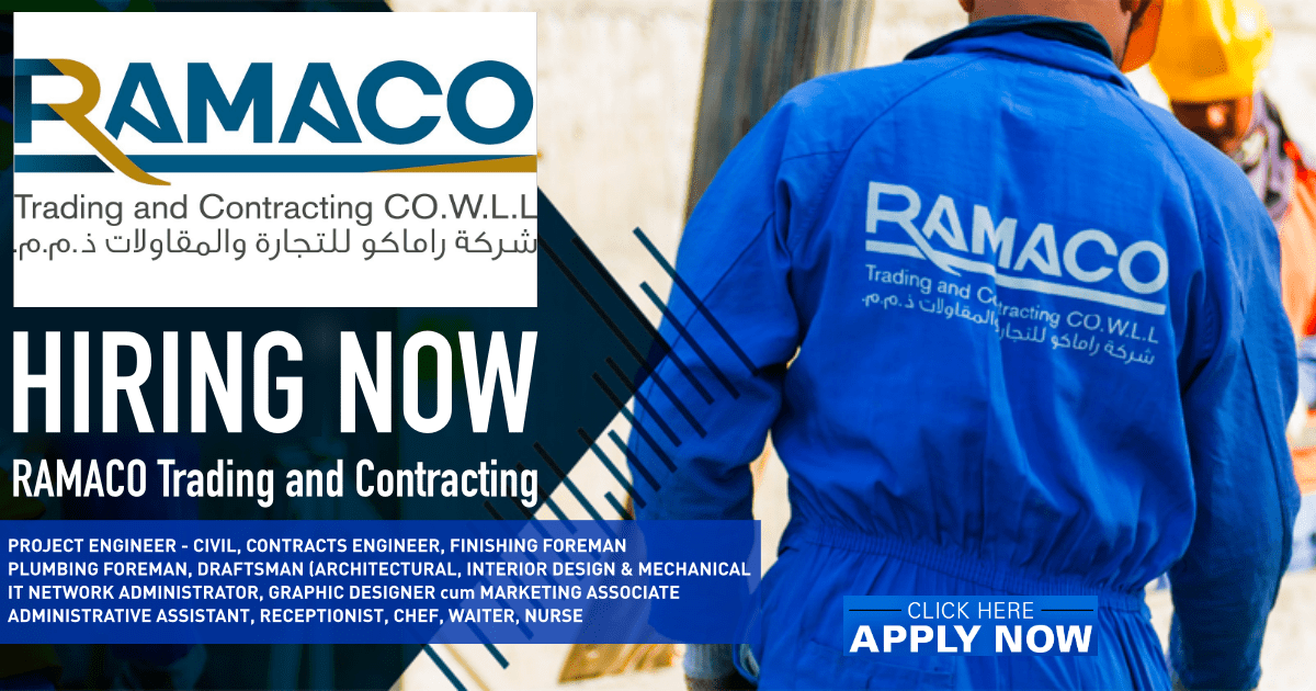 Ramaco Qatar Careers | RAMACO Trading and Contracting Co Jobs 2022