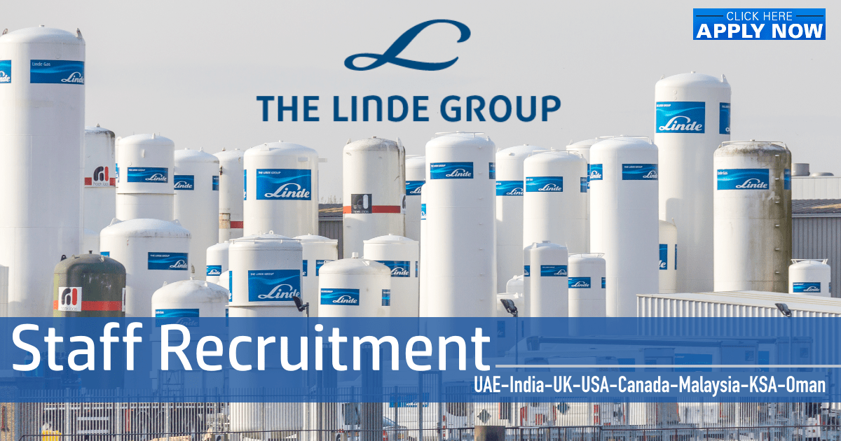 The Linde Group Jobs UAE-India-UK-USA-Canada-Malaysia-KSA 2022