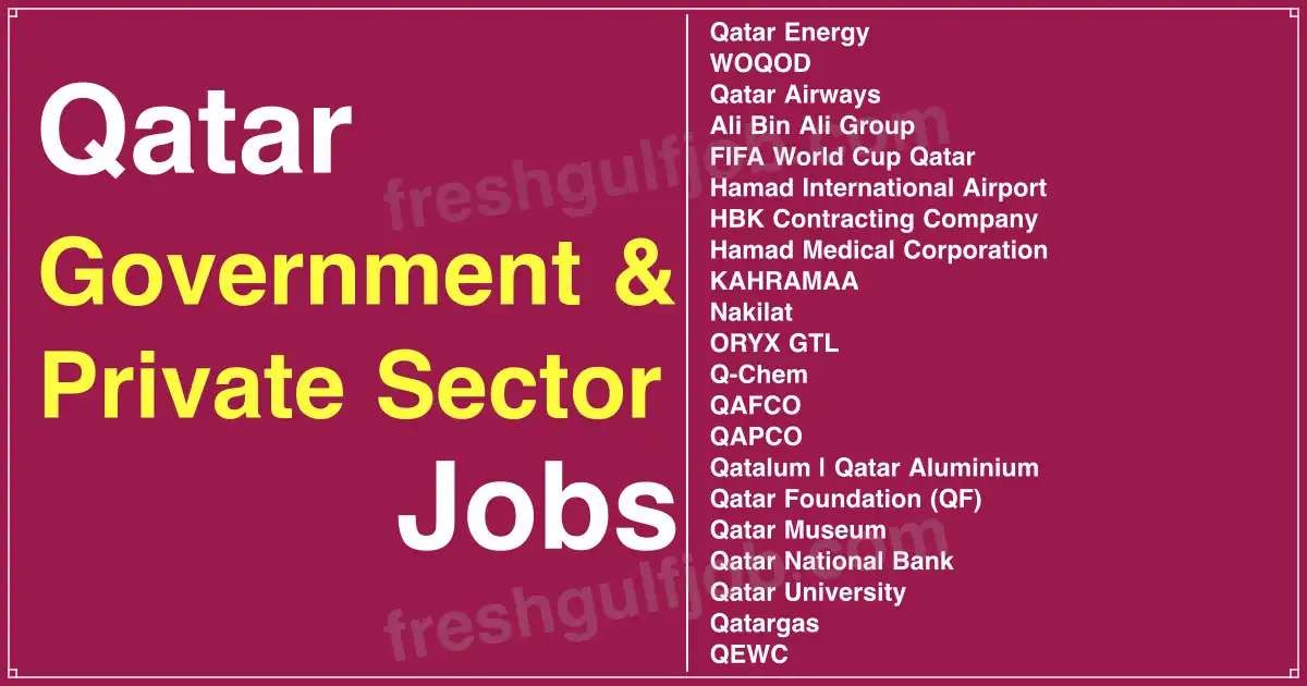 Government Jobs in Qatar | Qatar Government & Private Sector Jobs 2022