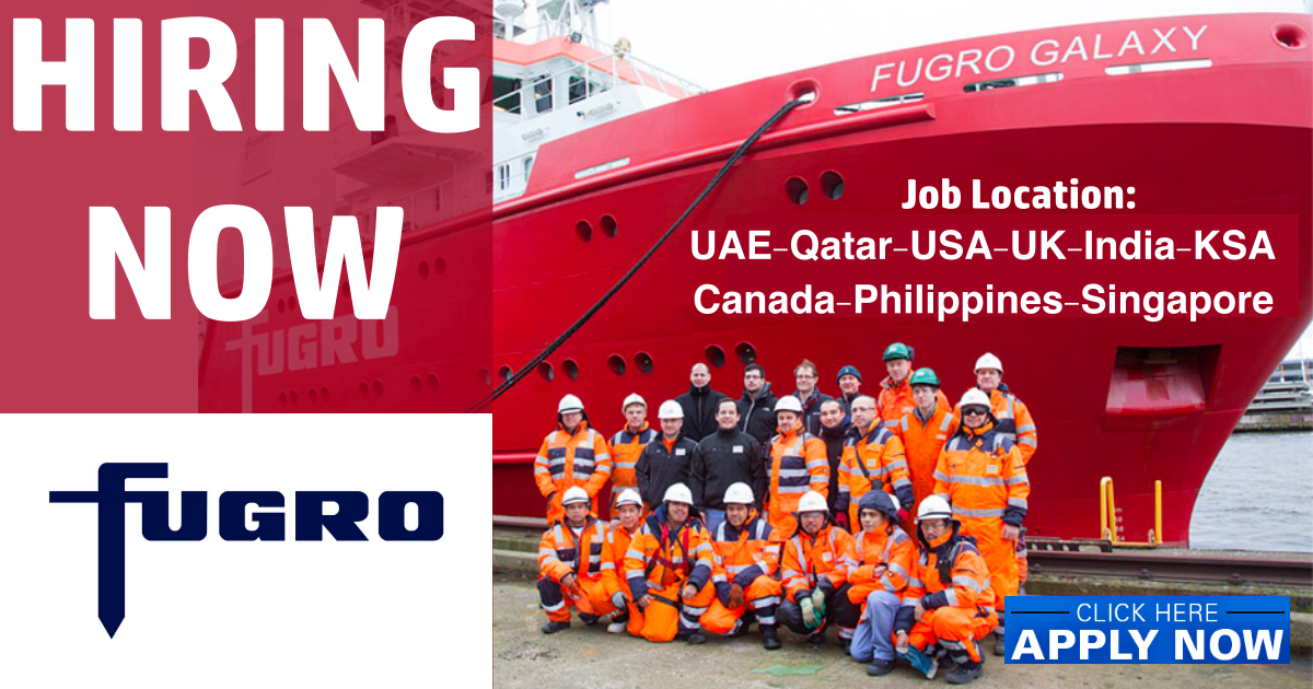 FUGRO Careers UAE-KSA-USA-UK-Canada | 100 Jobs