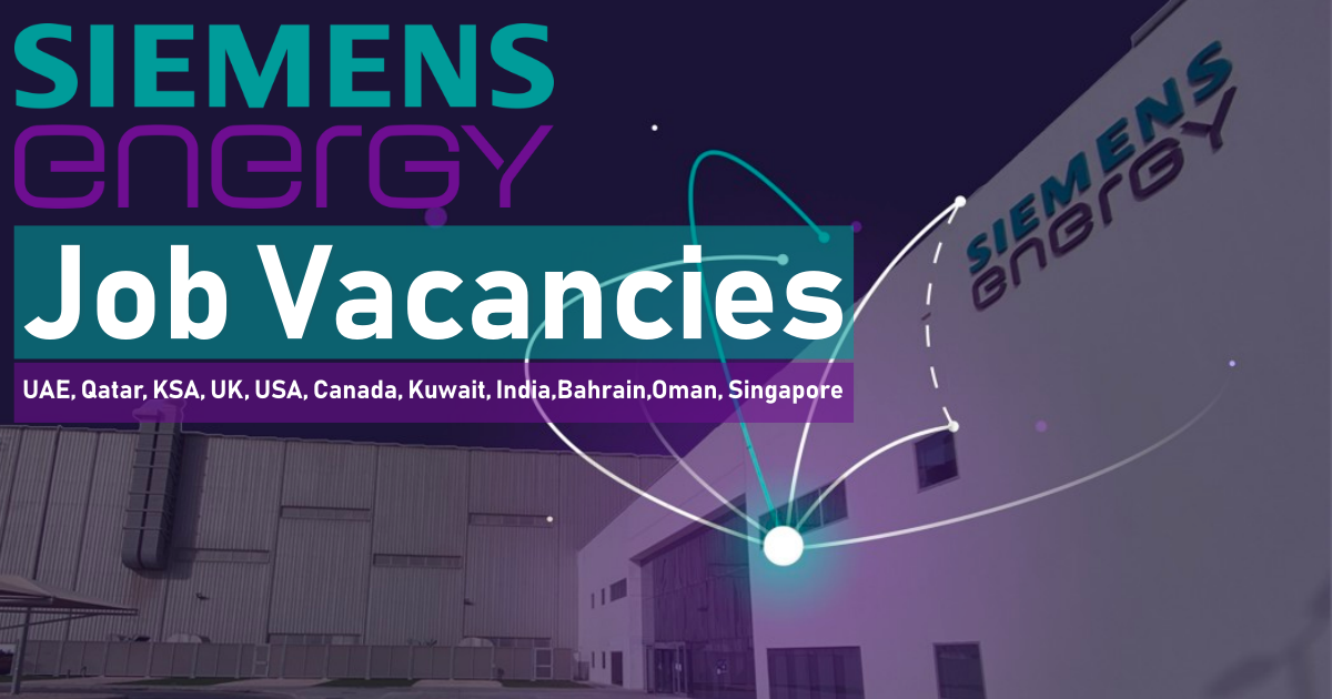 Siemens Energy Jobs UAE-Canada-USA-UK 2024