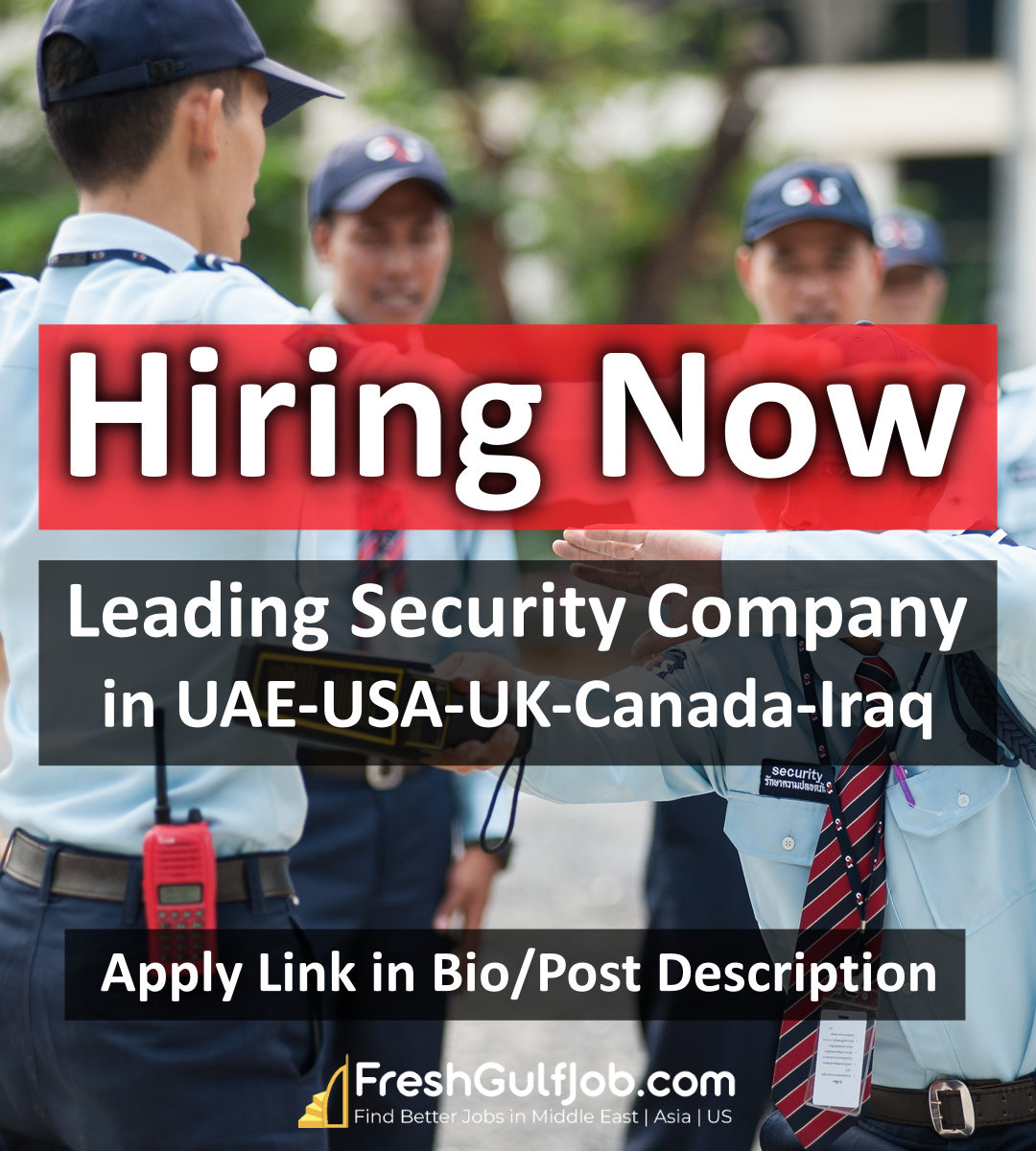G4S Security Jobs | G4S Careers UAE-USA-UK-Canada-Iraq | 100 Jobs