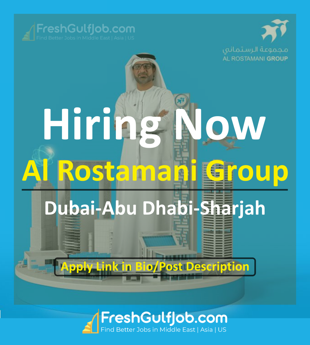 Al Rostamani Jobs Dubai-Abu Dhabi-Sharjah | Al Rostamani Group Careers UAE