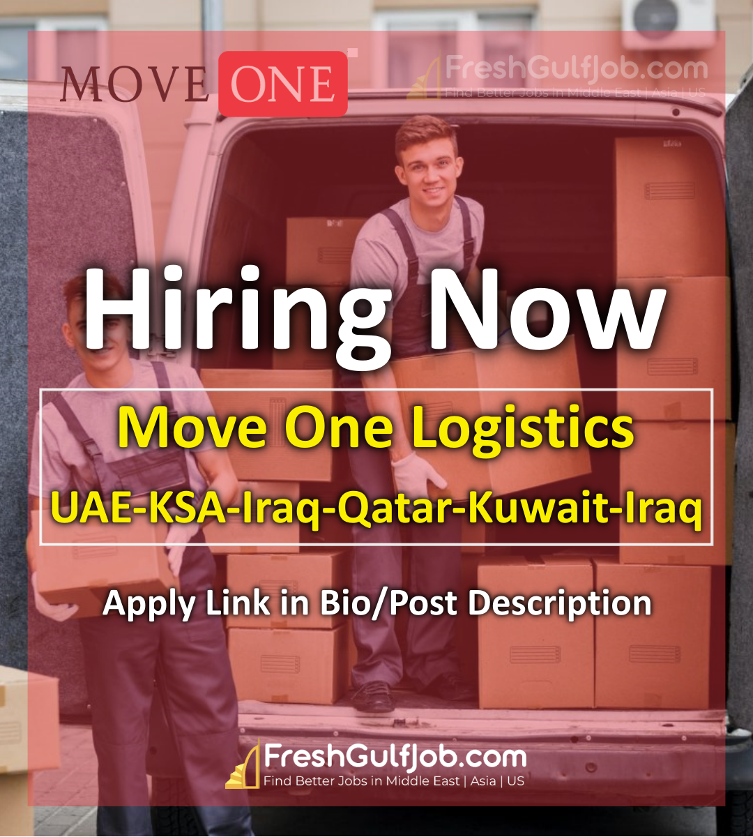 Move One Logistics Careers UAE-KSA-Iraq-Qatar-Kuwait | Move One Jobs | 2024