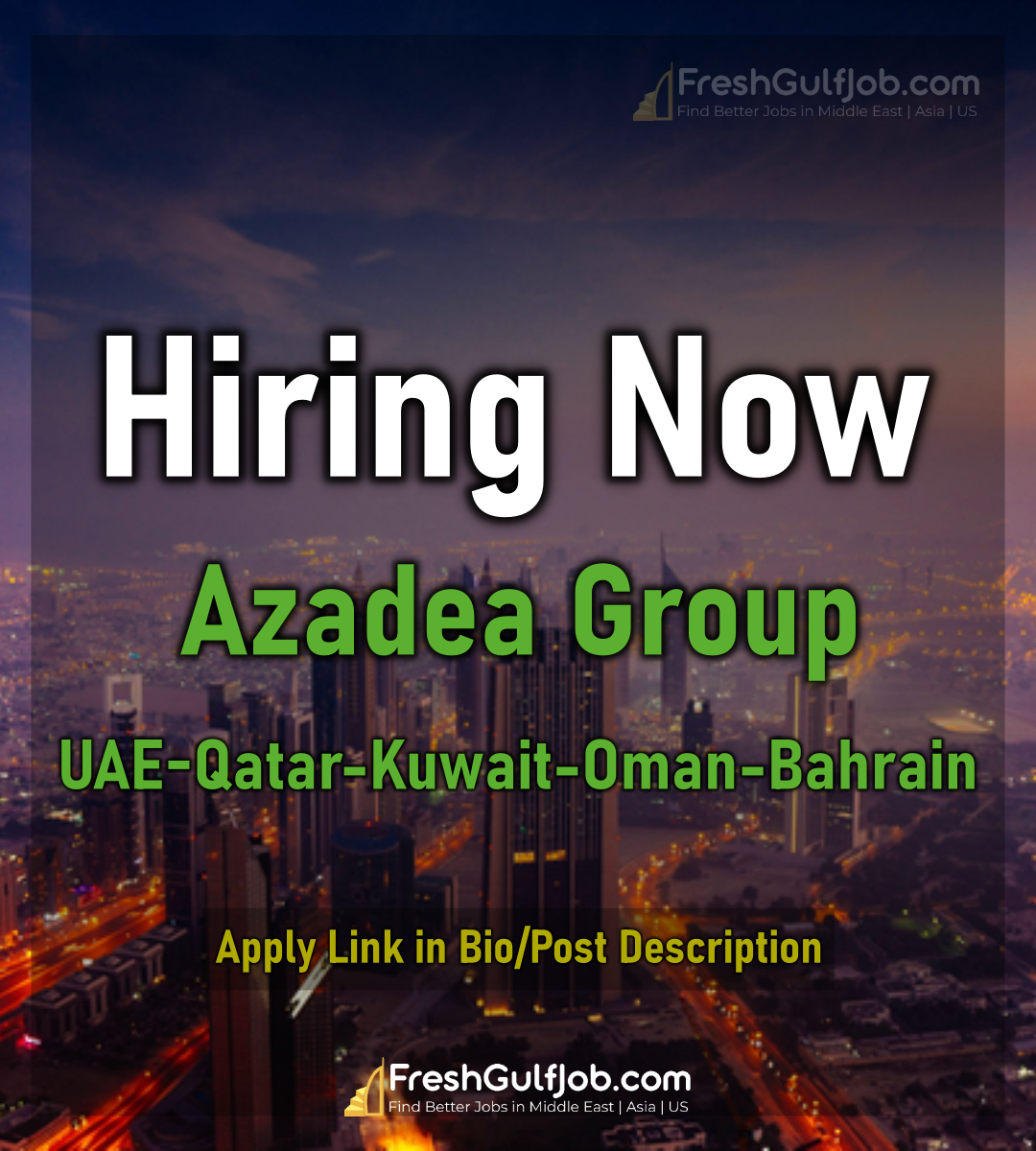 Azadea Group Jobs UAE-Qatar-Kuwait-Oman-Bahrain | 50 Jobs