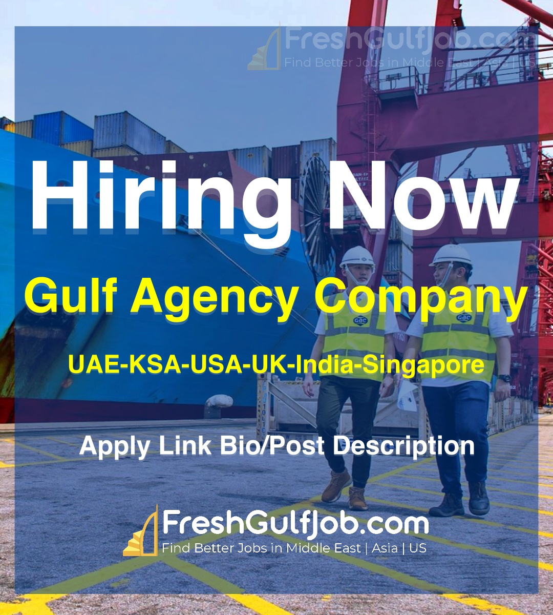 GAC Group Jobs | Gulf Agency Company UAE-Bahrain-USA-UK (2025)