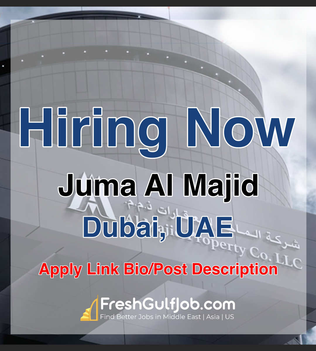 Juma Al Majid Careers | Juma Al Majid Holding Group Jobs UAE (2025)