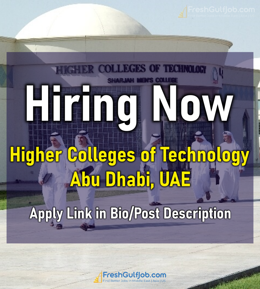 HCT UAE Jobs | Higher Colleges of Technology Careers 2024