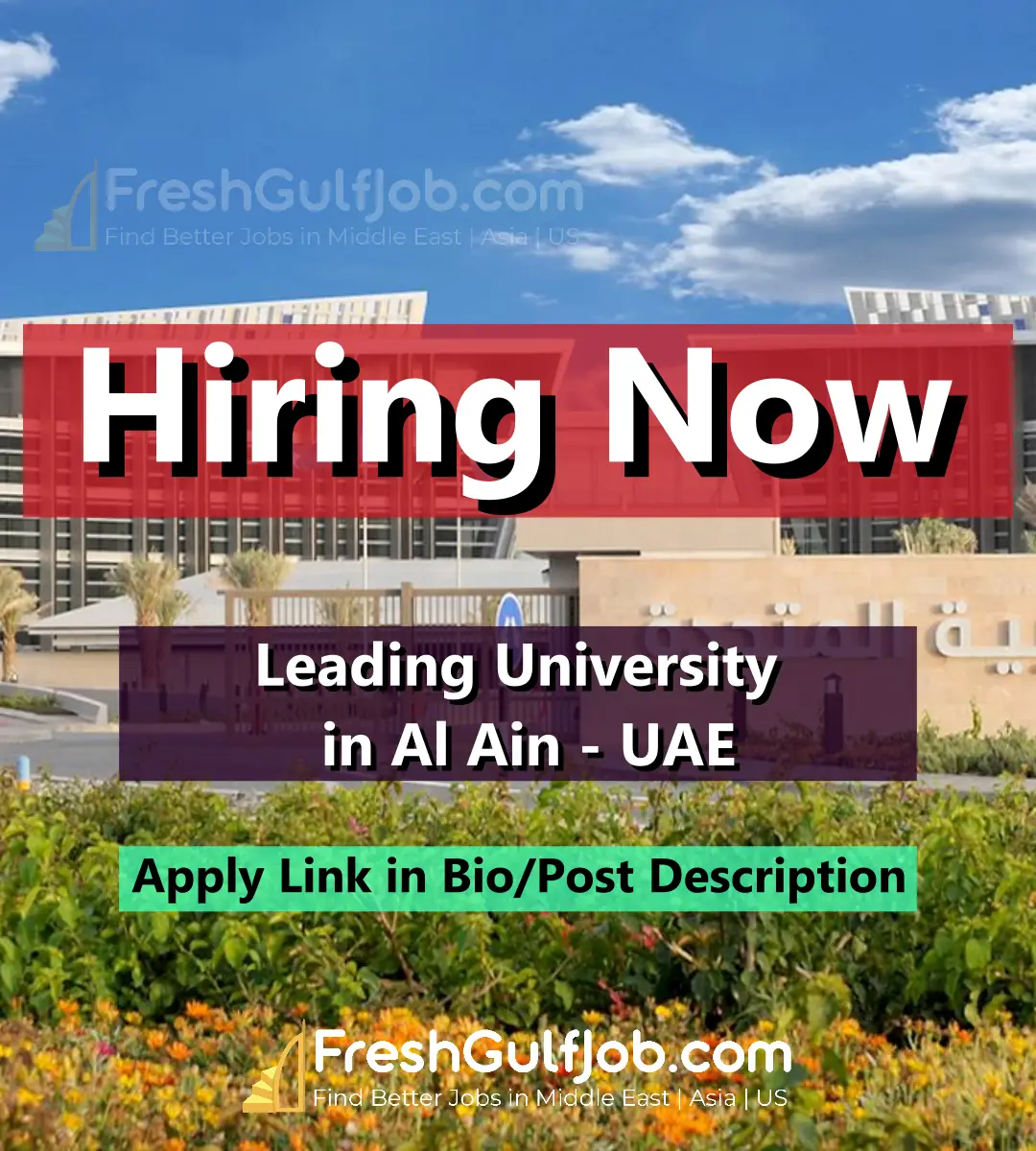 UAEU Careers UAE | United Arab Emirates University Jobs 2024