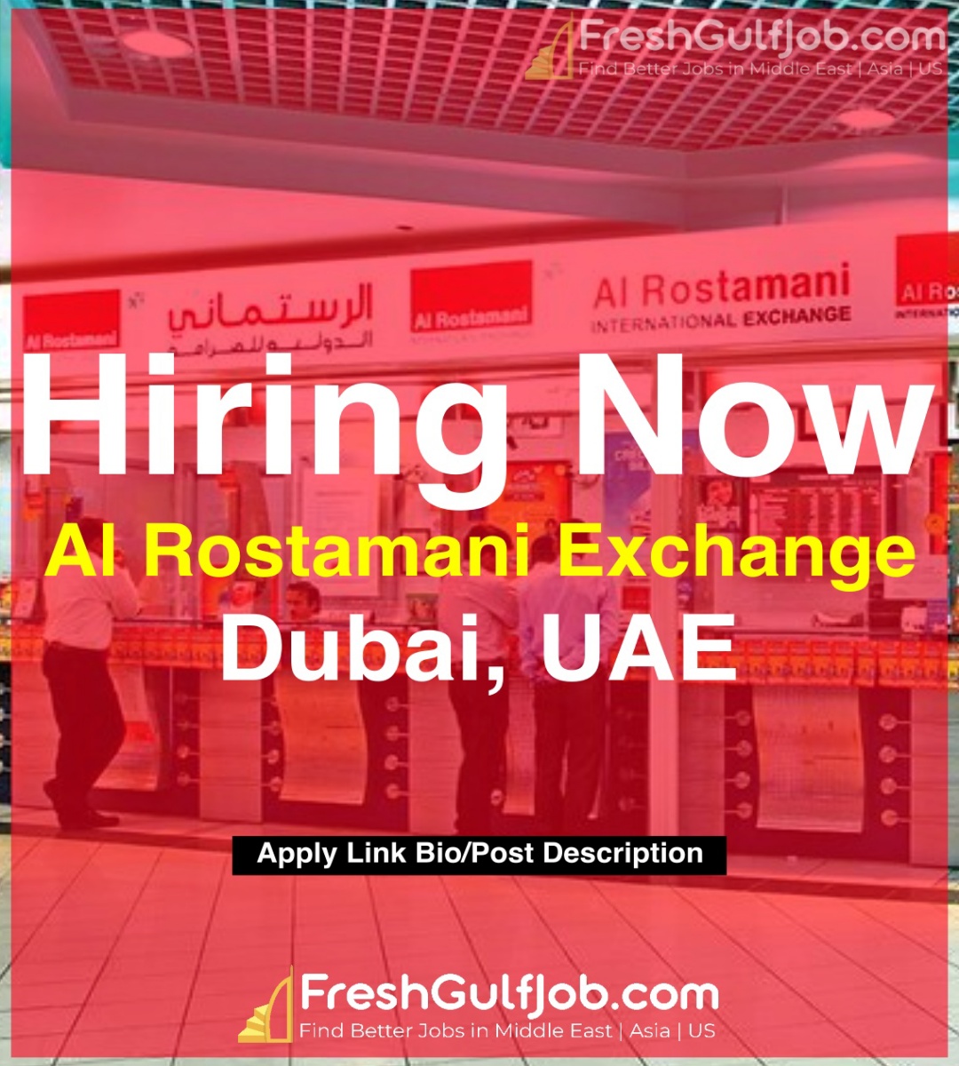Al Rostamani Exchange Careers 2025 | Al Rostamani International Exchange Jobs