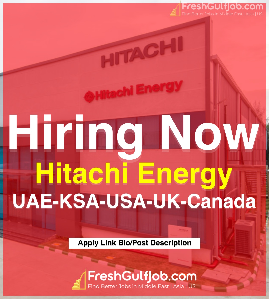 Hitachi Energy Jobs UAE-Qatar-Kuwait-KSA-USA-UK-Canada (2025)