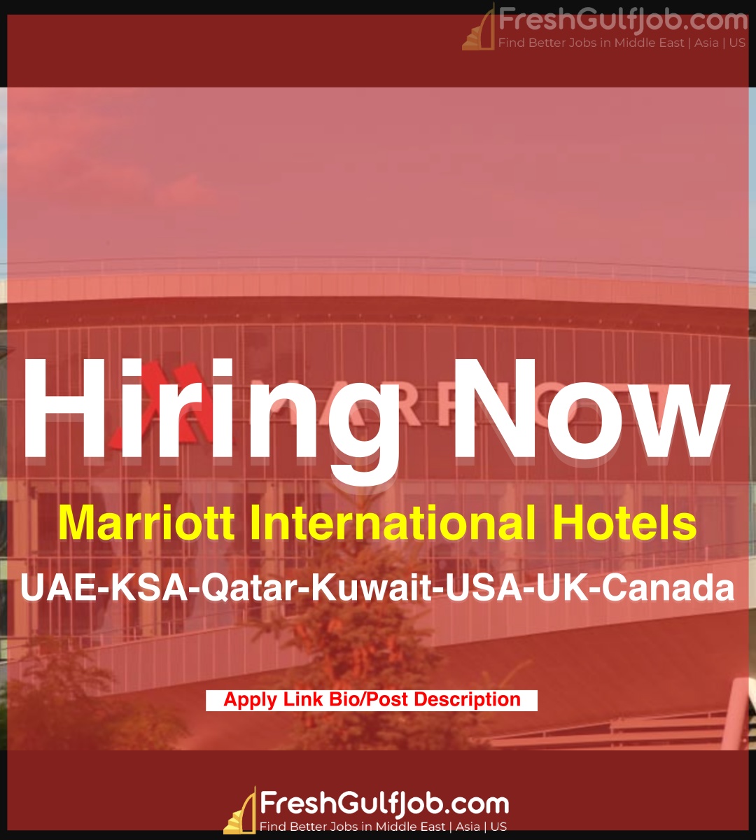 Marriott Careers UAE-Qatar-Kuwait-Bahrain-KSA-USA-Canada-UK