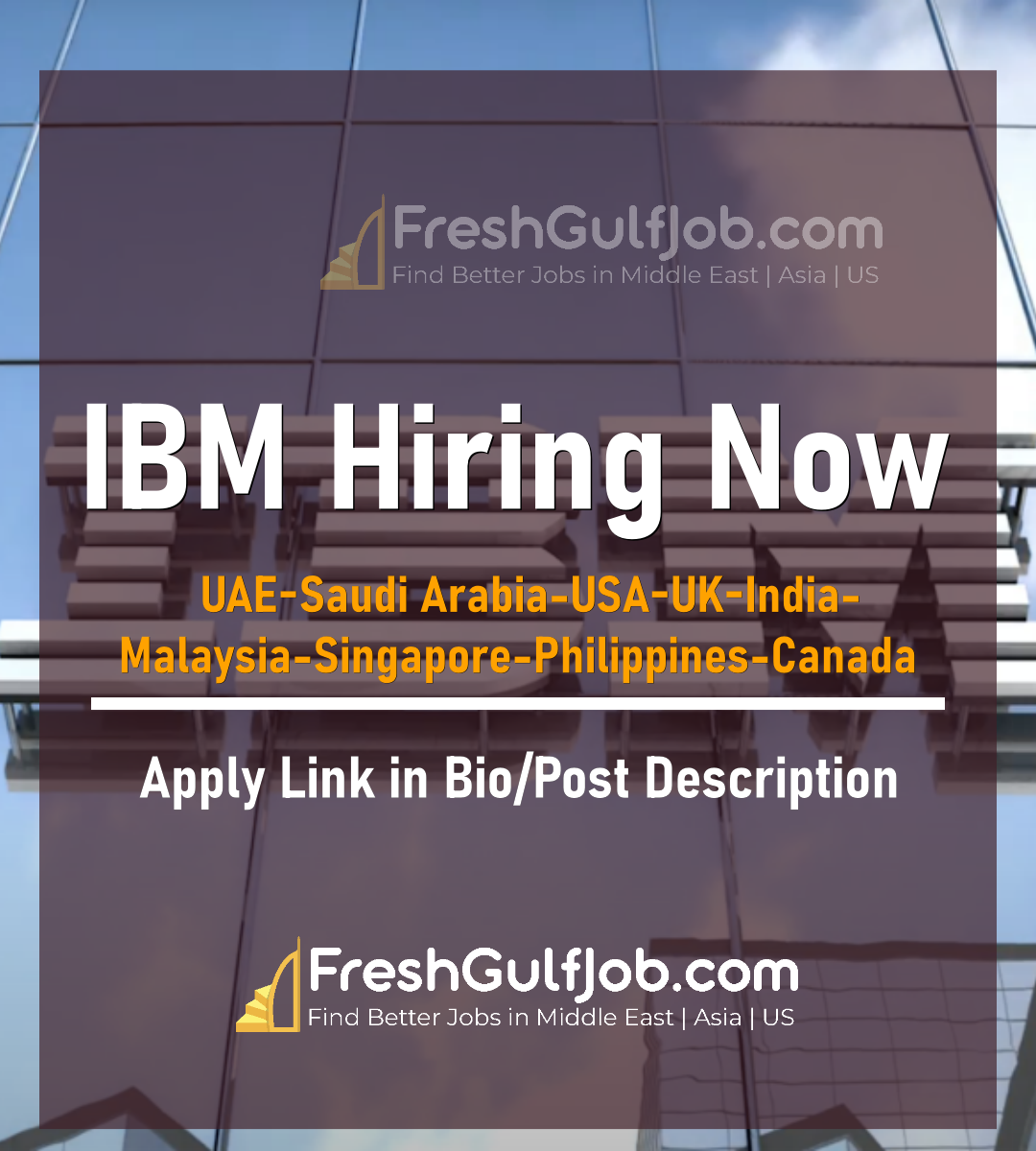 IBM Jobs Dubai-Qatar-KSA-USA-Canada-UK (2025)