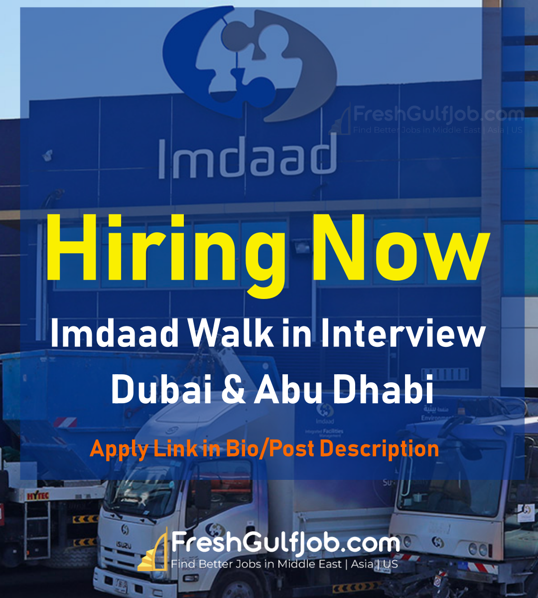 Imdaad Jobs Dubai and Abu Dhabi | Imdaad Walk in Interview (2025)