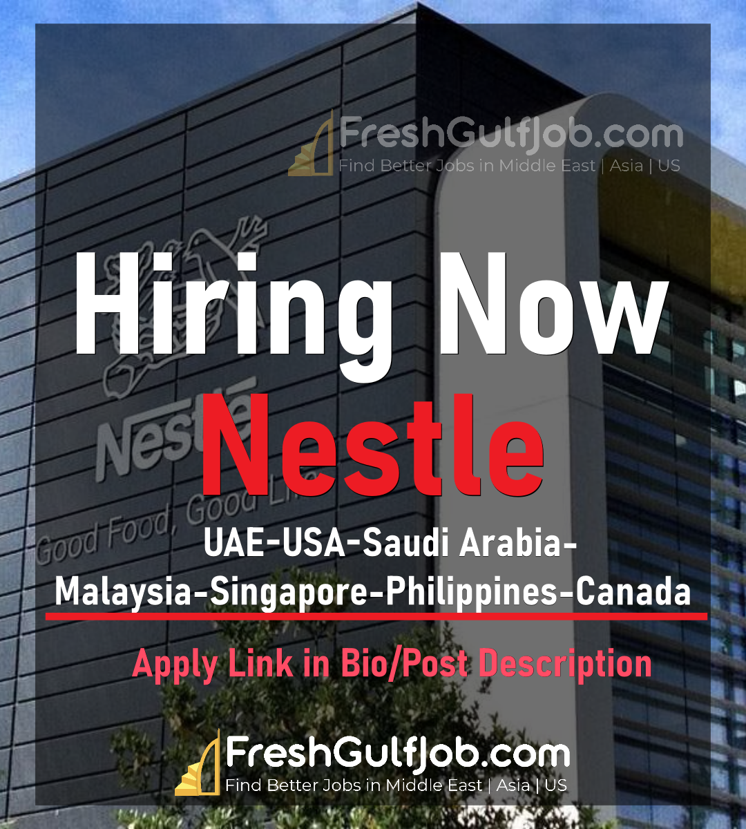 Nestle Jobs | Latest Nestlé Careers UAE-KSA-UK-USA-Canada-Kuwait (2025)