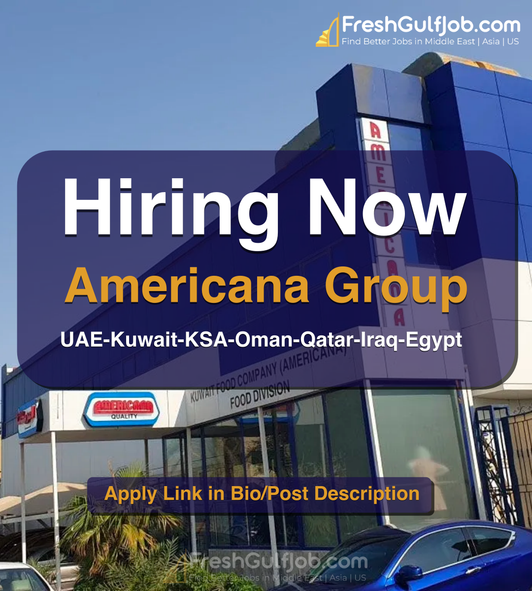 Americana Careers UAE-Kuwait-KSA-Oman-Qatar (2025)