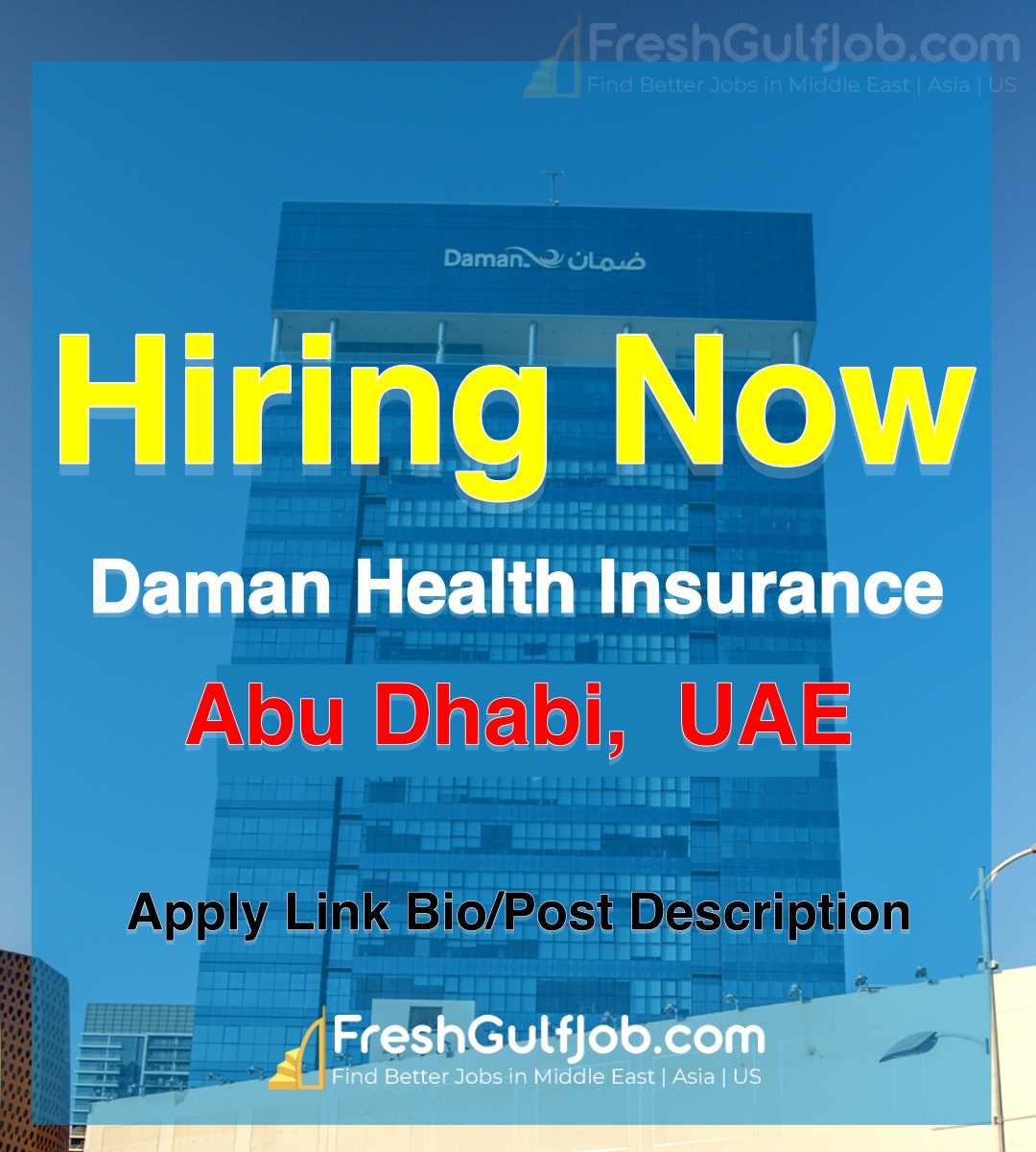 Daman Health Insurance Job Vacancies Abu Dhabi - UAE (2025)