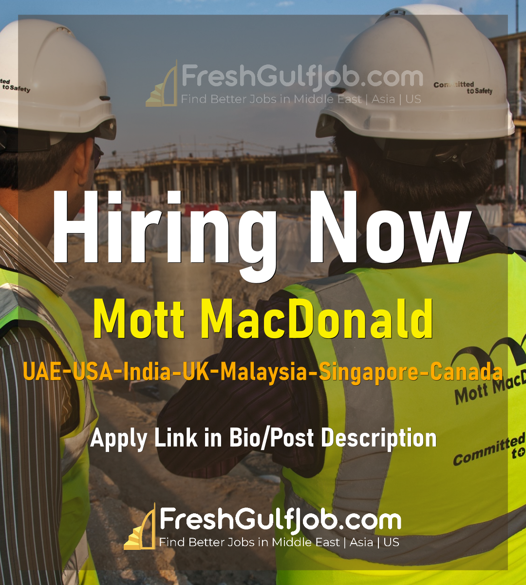 Mott Macdonald Careers UAE-Qatar-USA-UK-Canada (2025)