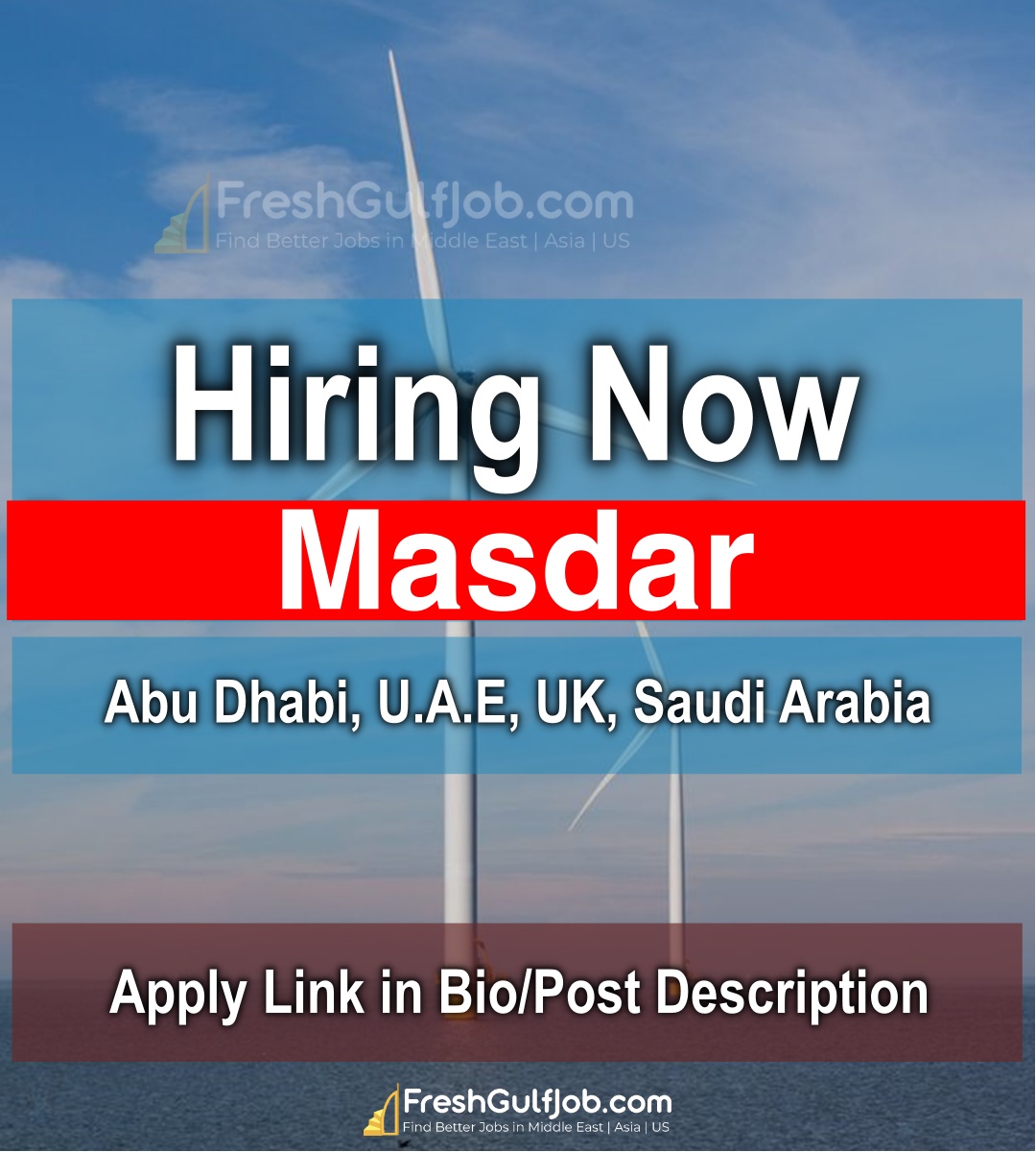 Masdar Jobs Abu Dhabi | UAE-KSA (2025)