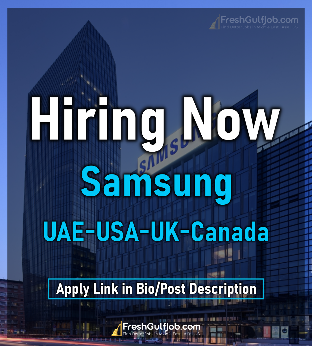 Samsung Careers | Samsung Electronics Jobs UAE-USA-UK-Canada (2025)