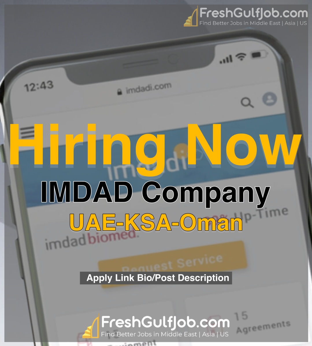 IMDAD Company Job Vacancies | IMDAD Careers UAE-Oman-Saudi Arabia 2025